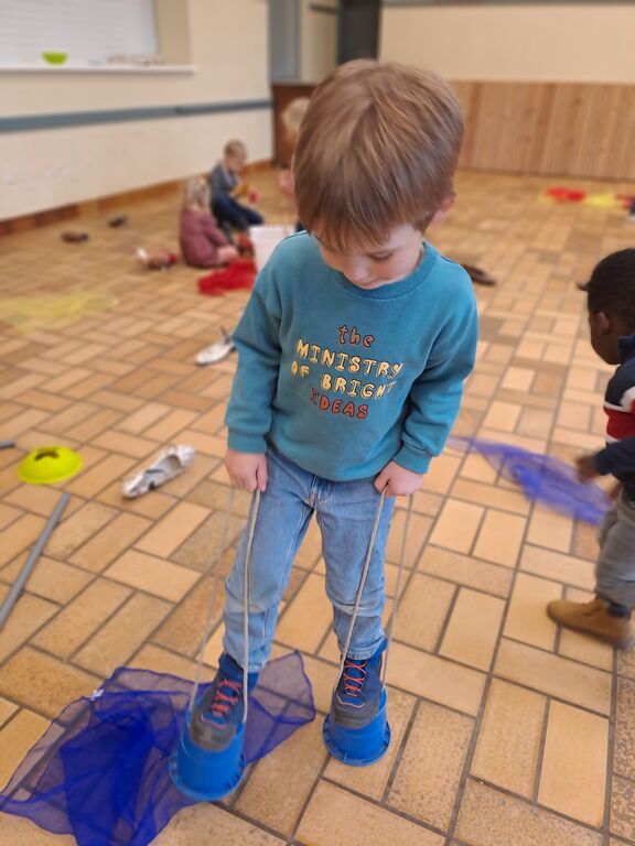 Turnen, maar dan iets moeilijker...